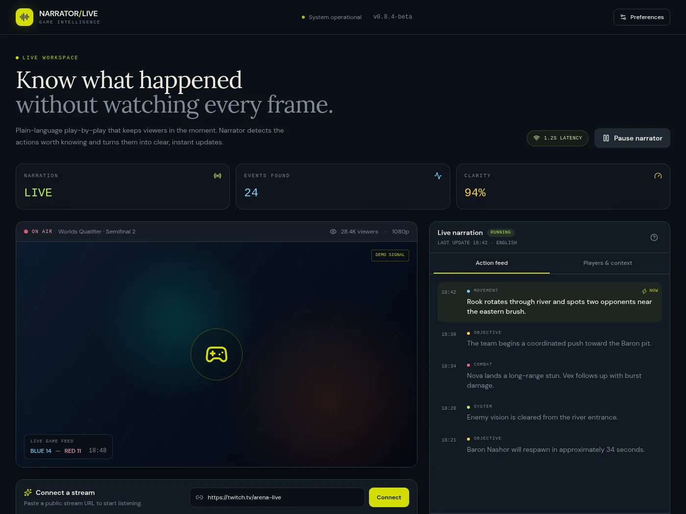 Game Stream Narrator