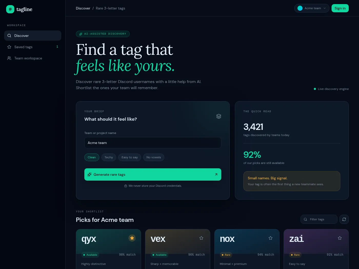Discord Tag Finder