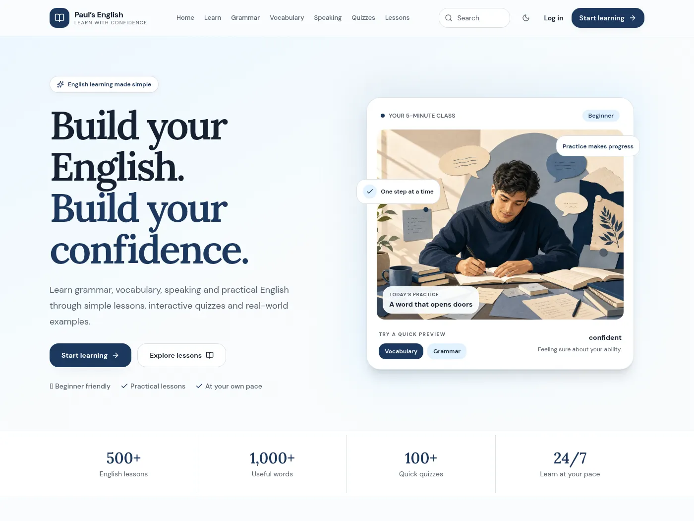 Paul’s English Platform