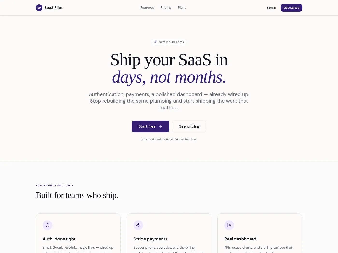 SaaS Pilot
