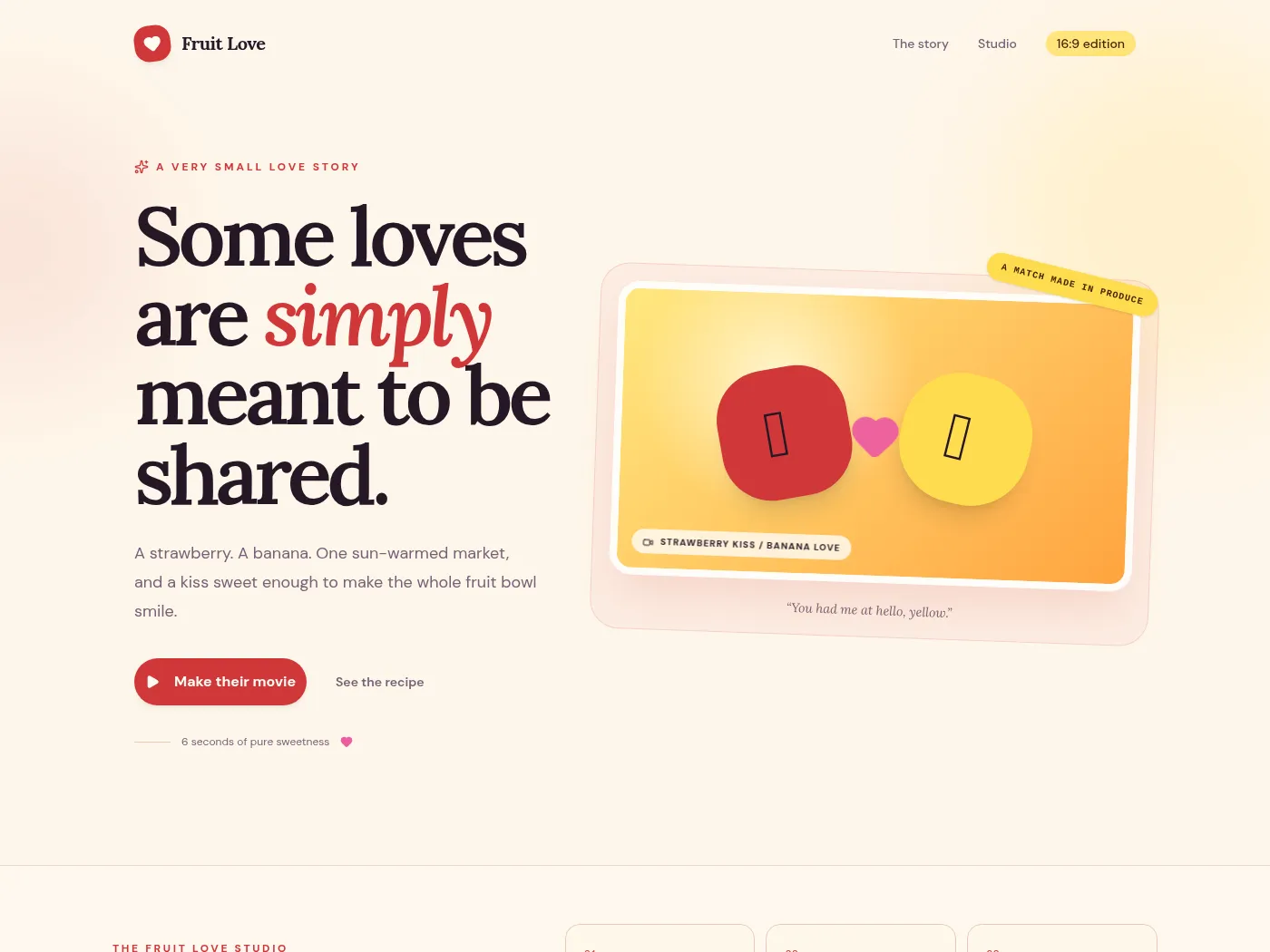 Fruit Love Video Hub