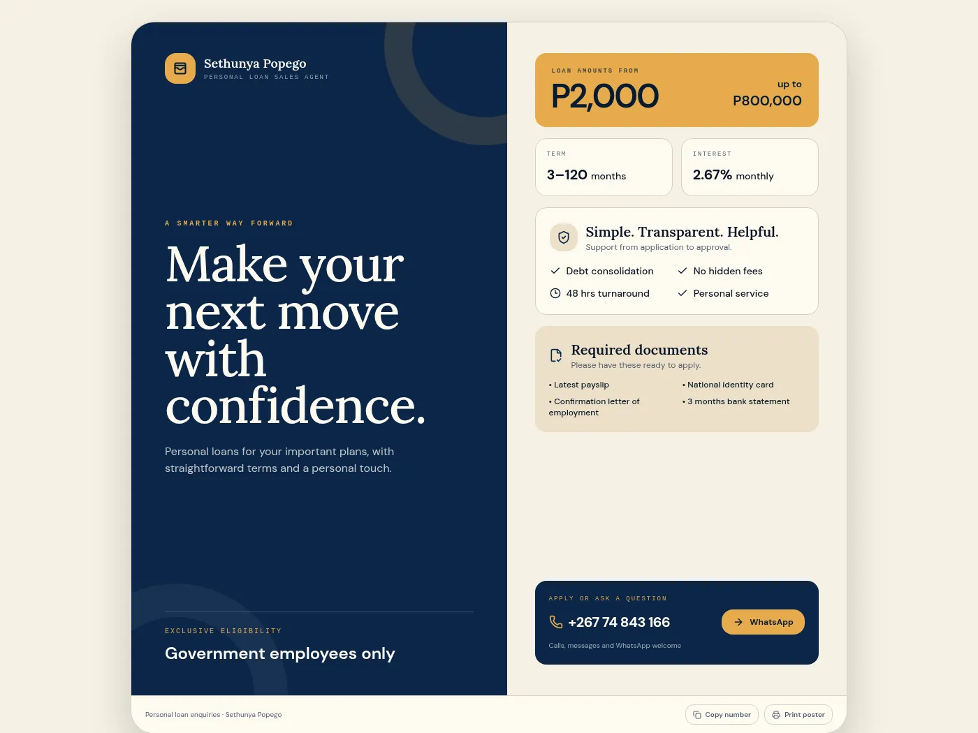 Loan Agent Flyer Builder