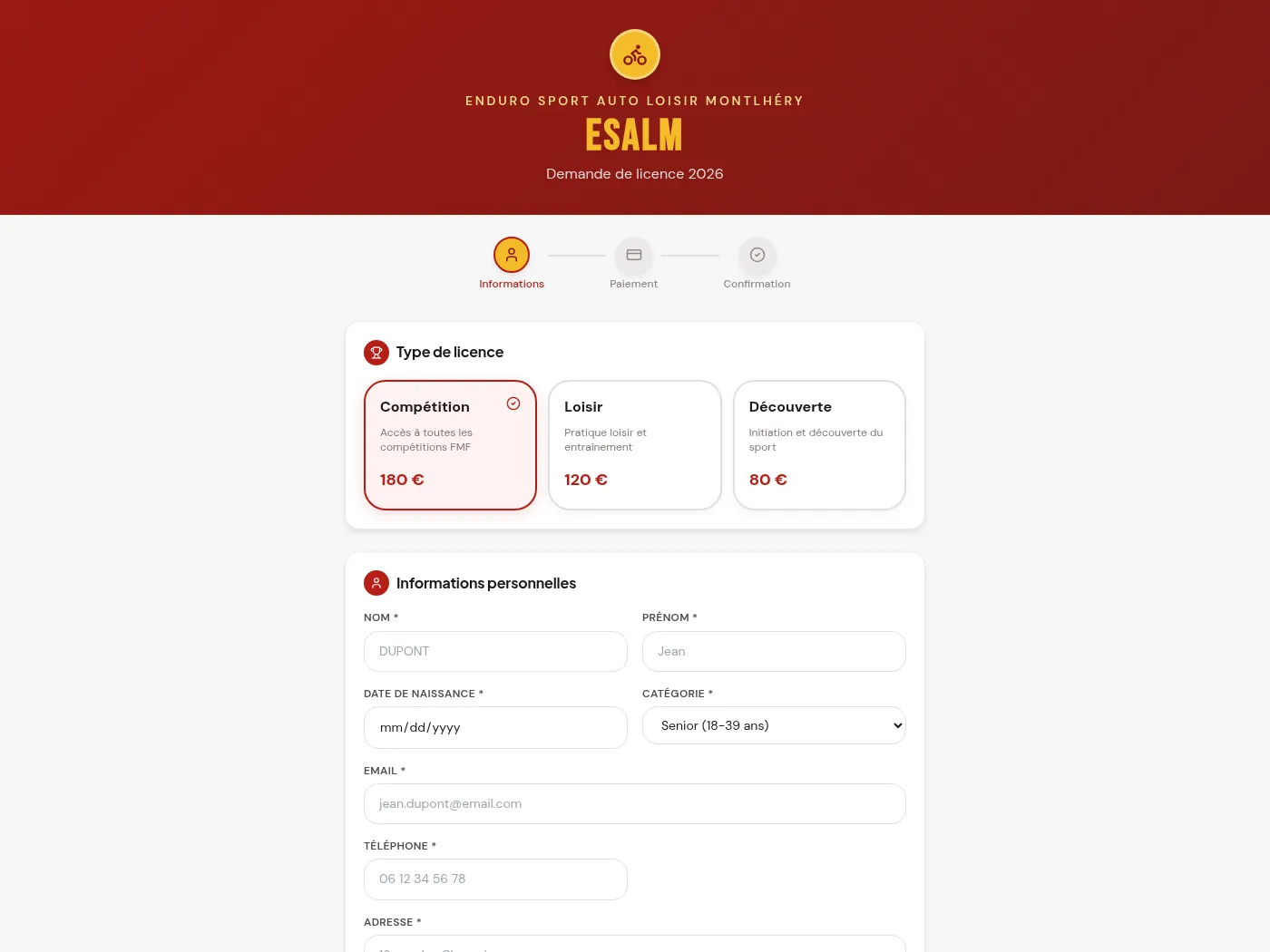 ESALM Licence Form