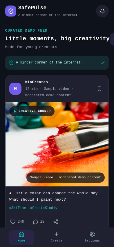 SafePulse Kids Video App