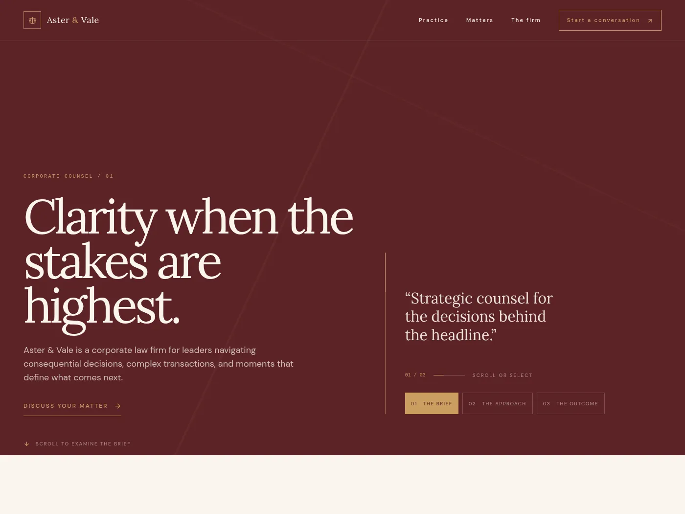 Corporate Law Web Presence