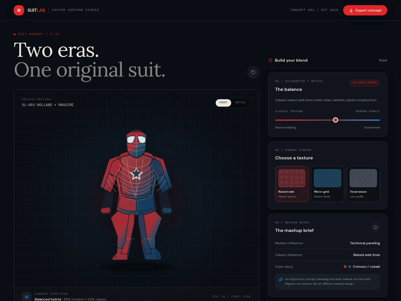 SpiderSuit Mashup Preview