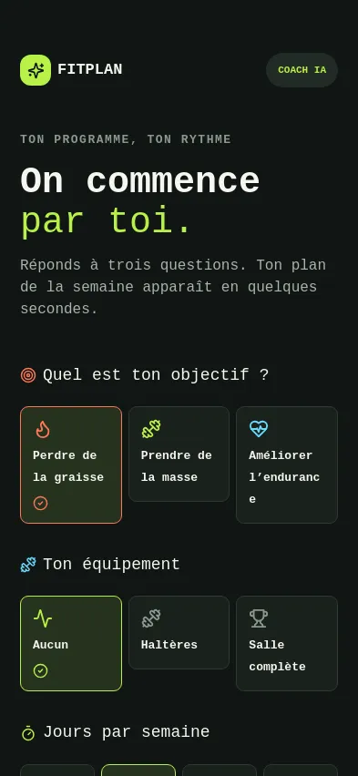 FitPlan AI Coach