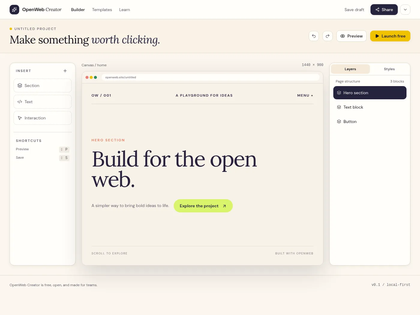 OpenWeb Creator
