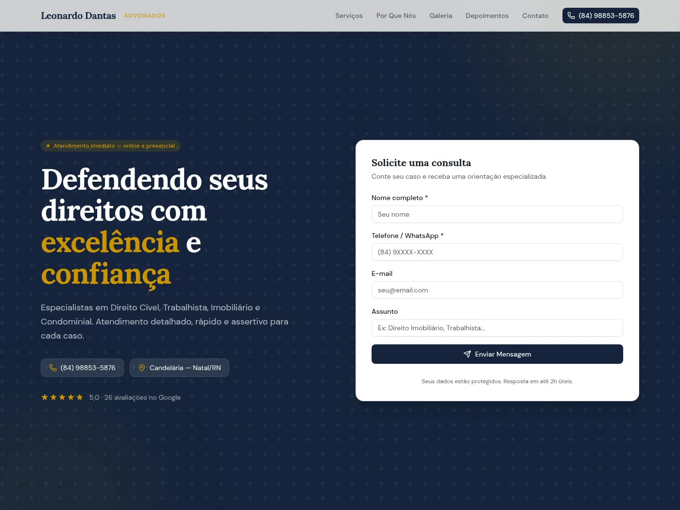 Leonardo Dantas Legal Site