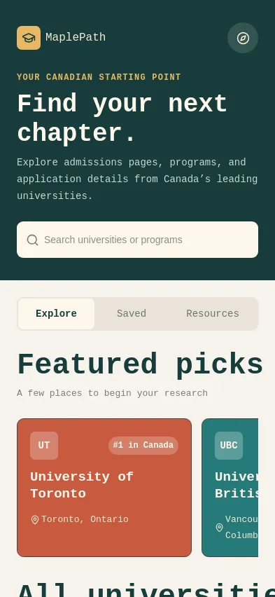 Canada Uni Admissions Connect