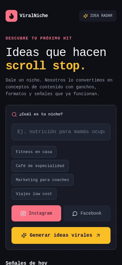 ViralNiche Ideas App