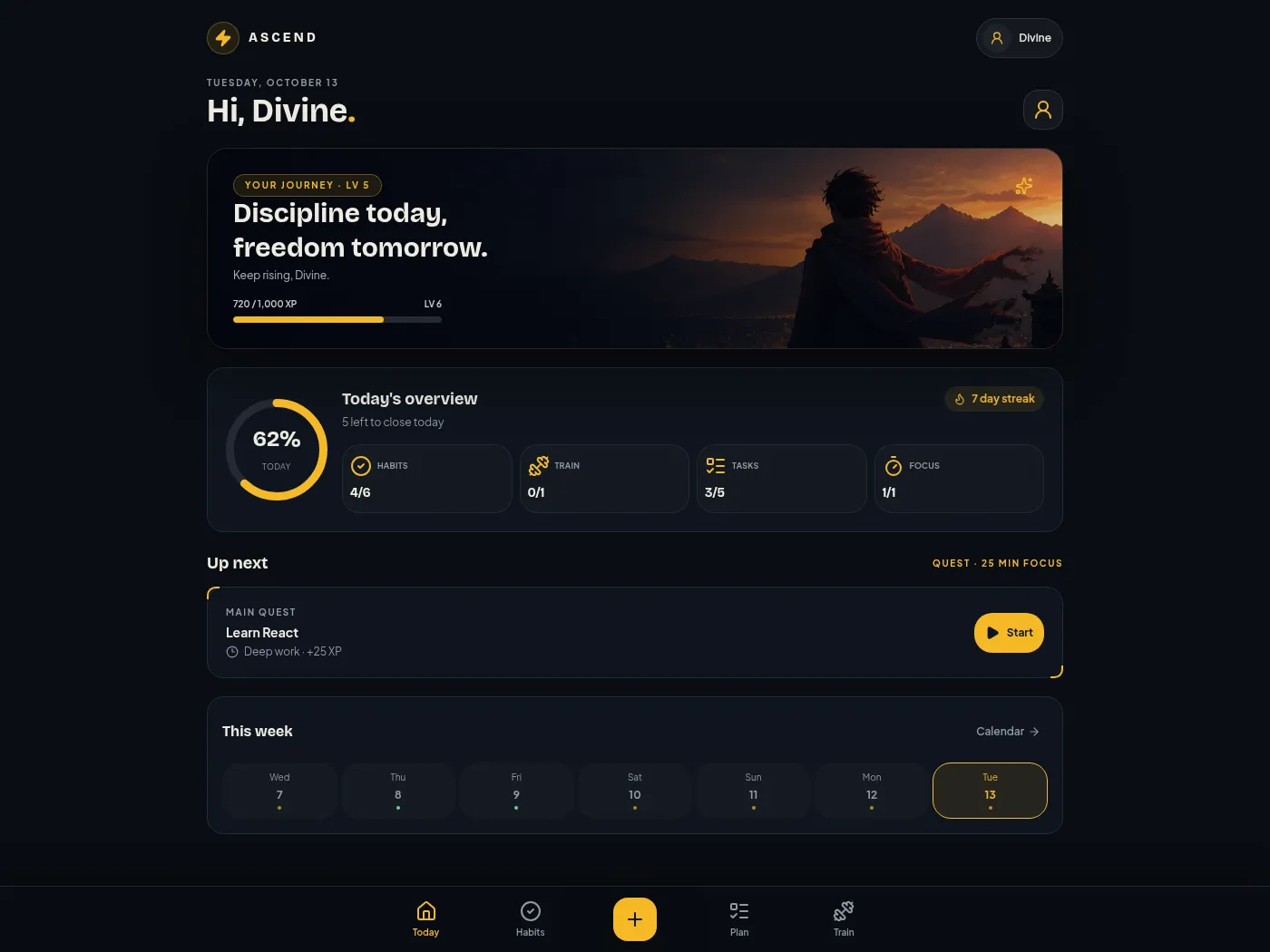 Ascend Self-Improvement App