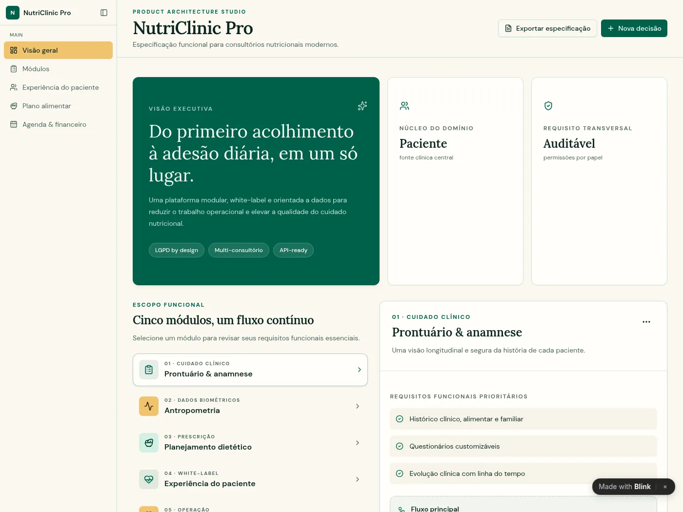 NutriClinic Pro SaaS