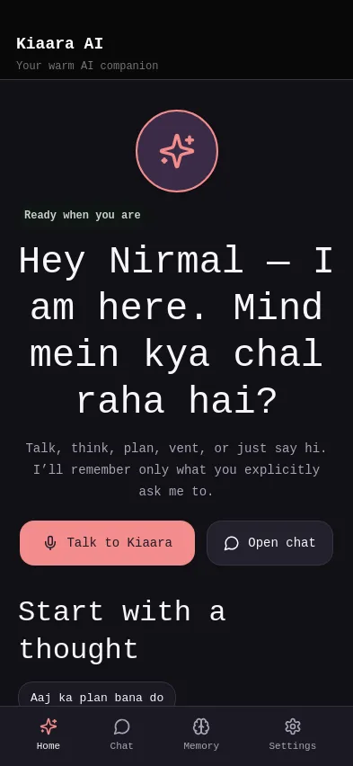 Kiaara AI Companion