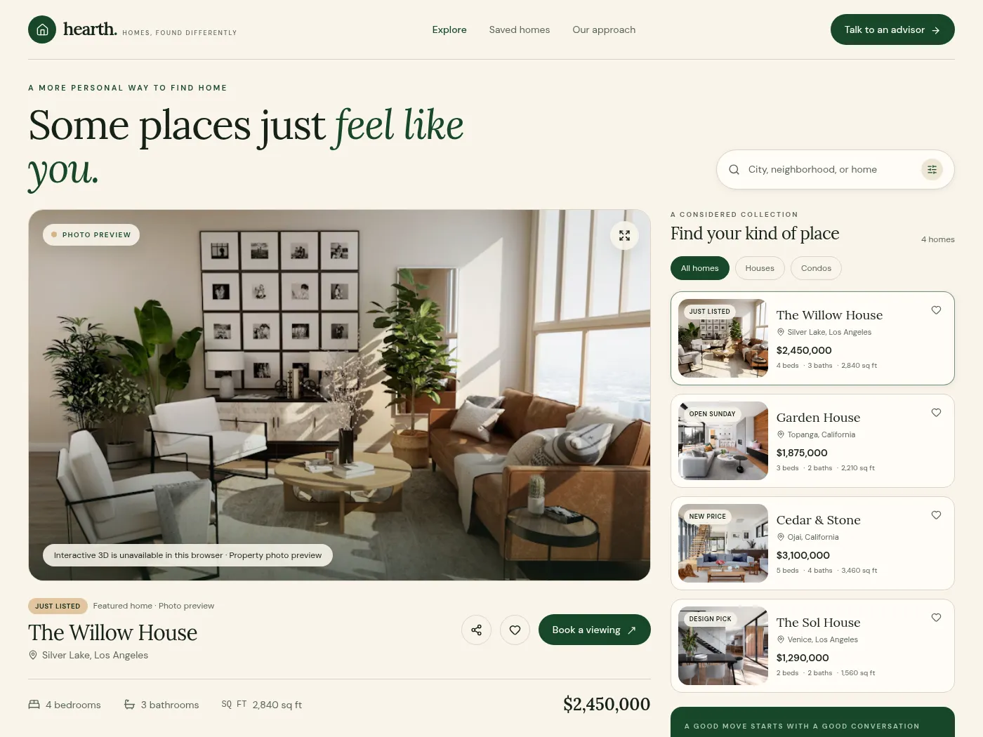 3D Real Estate Hub