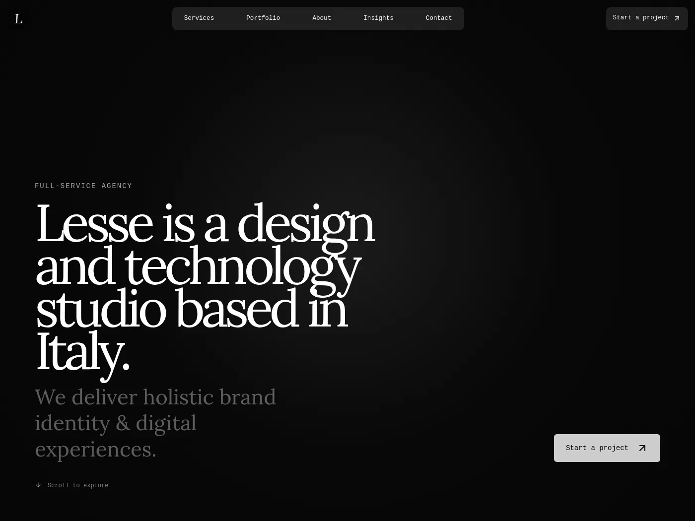 Lesse Studio Website Clone