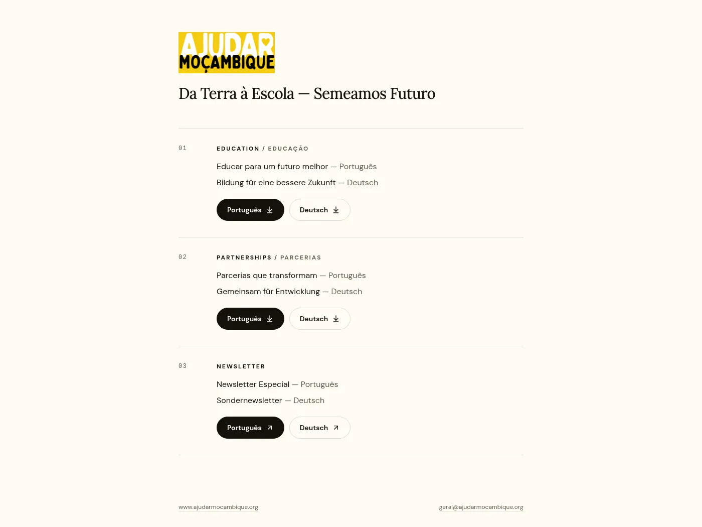 Bilingual Newsletter Links