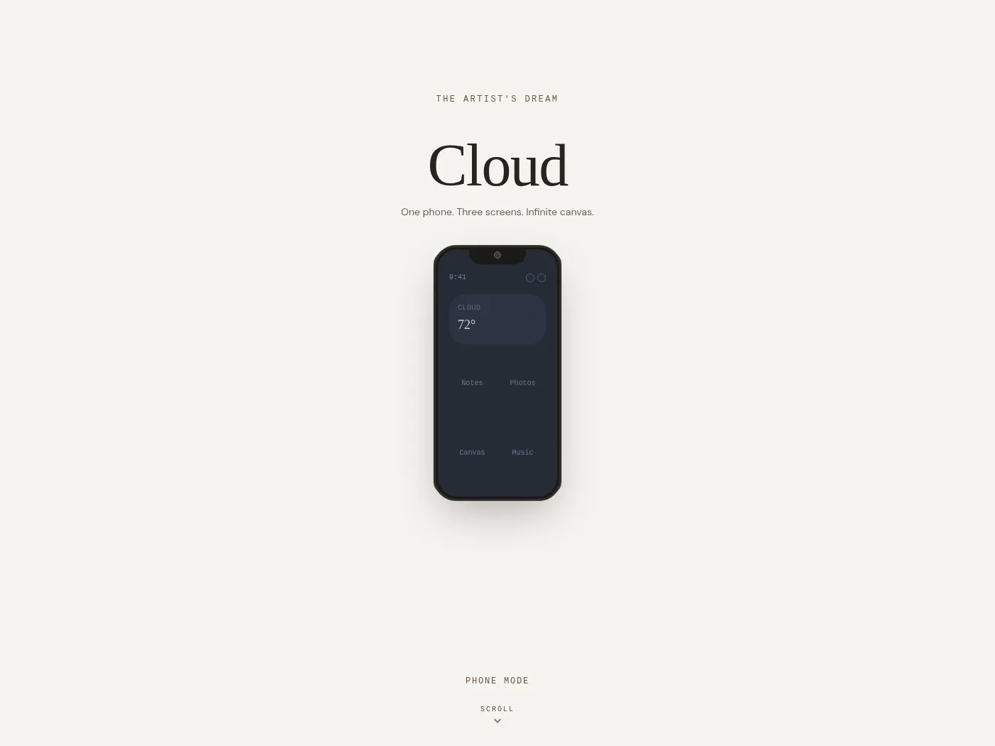 Cloud Flip Phone Showcase