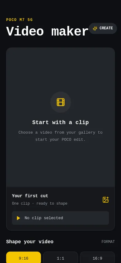 POCO M7 Video Maker