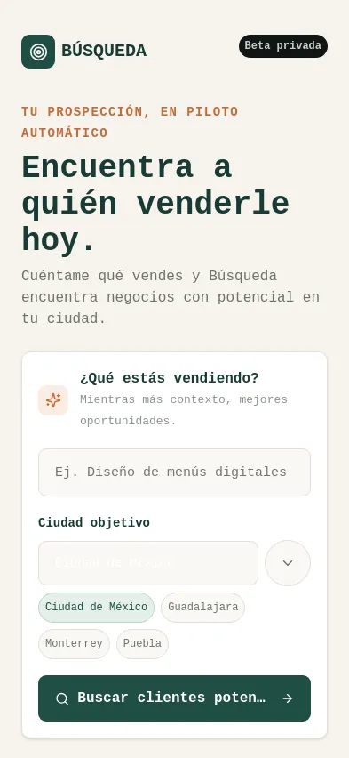 Búsqueda Client Finder