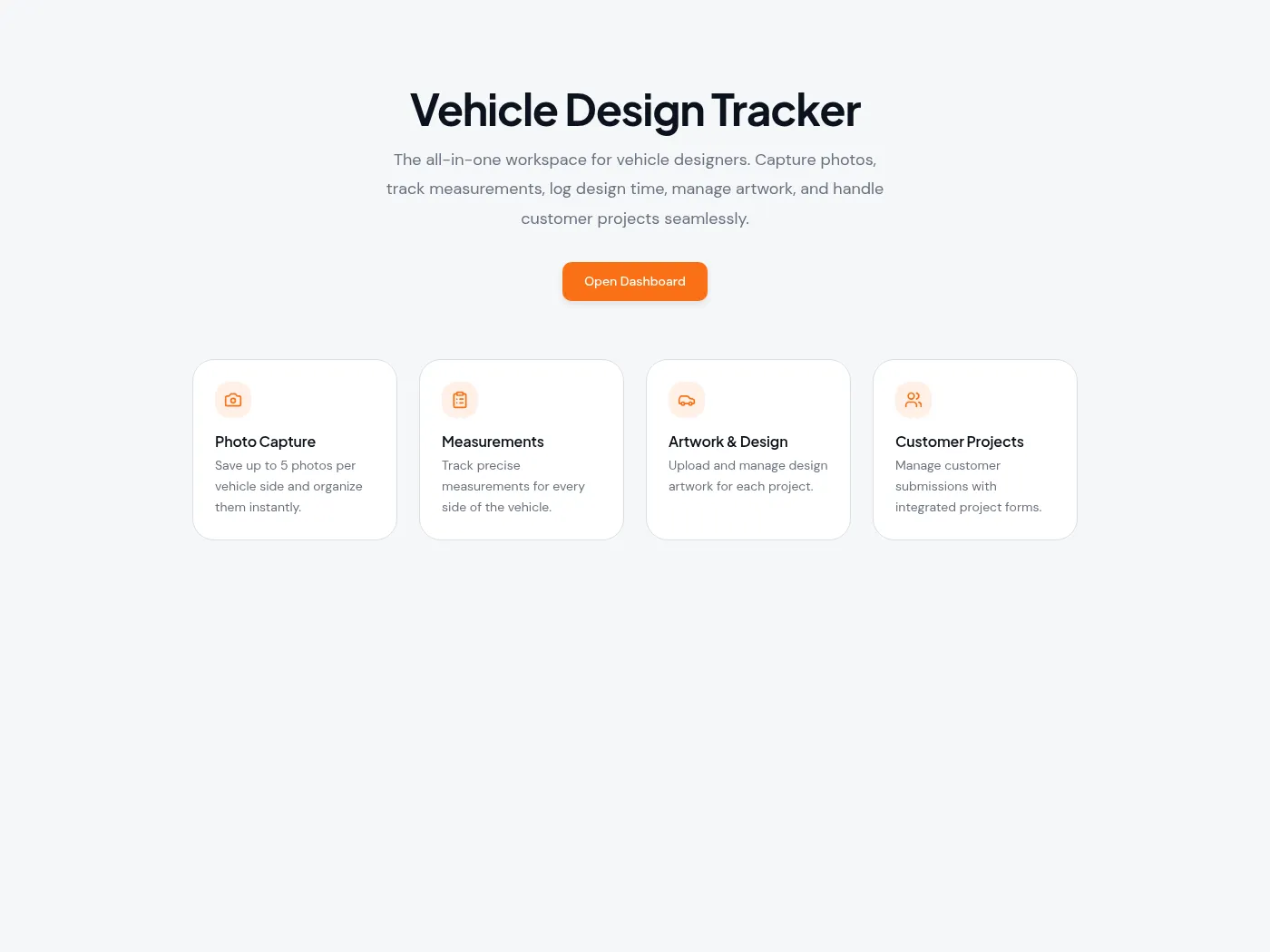 Vehicle Design Tracker