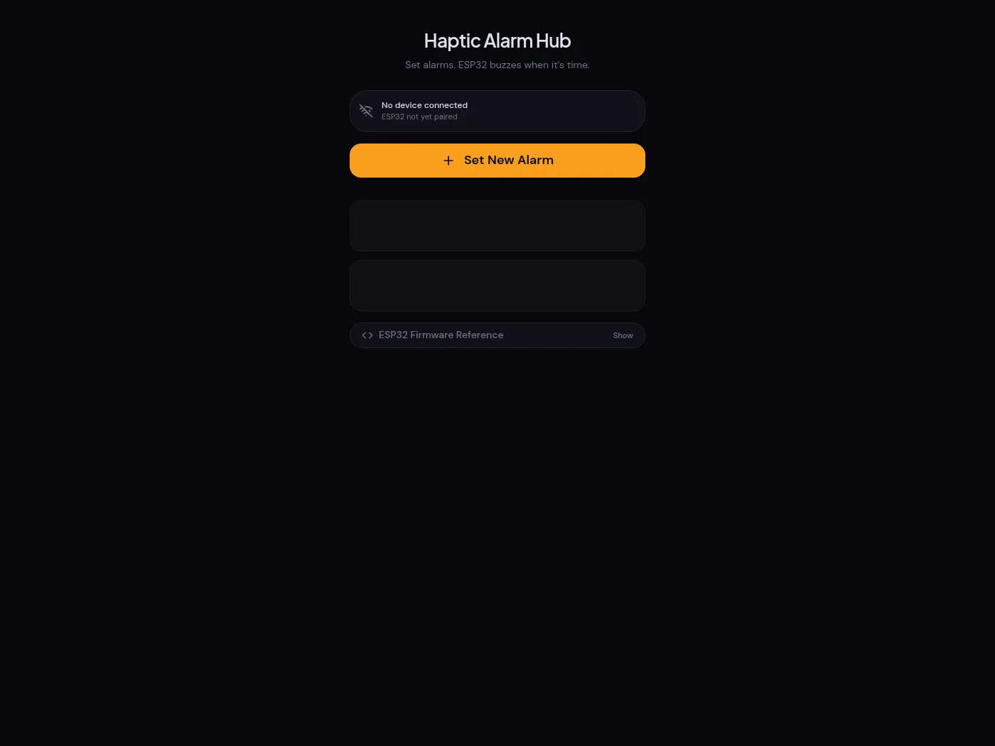 Haptic Alarm Hub