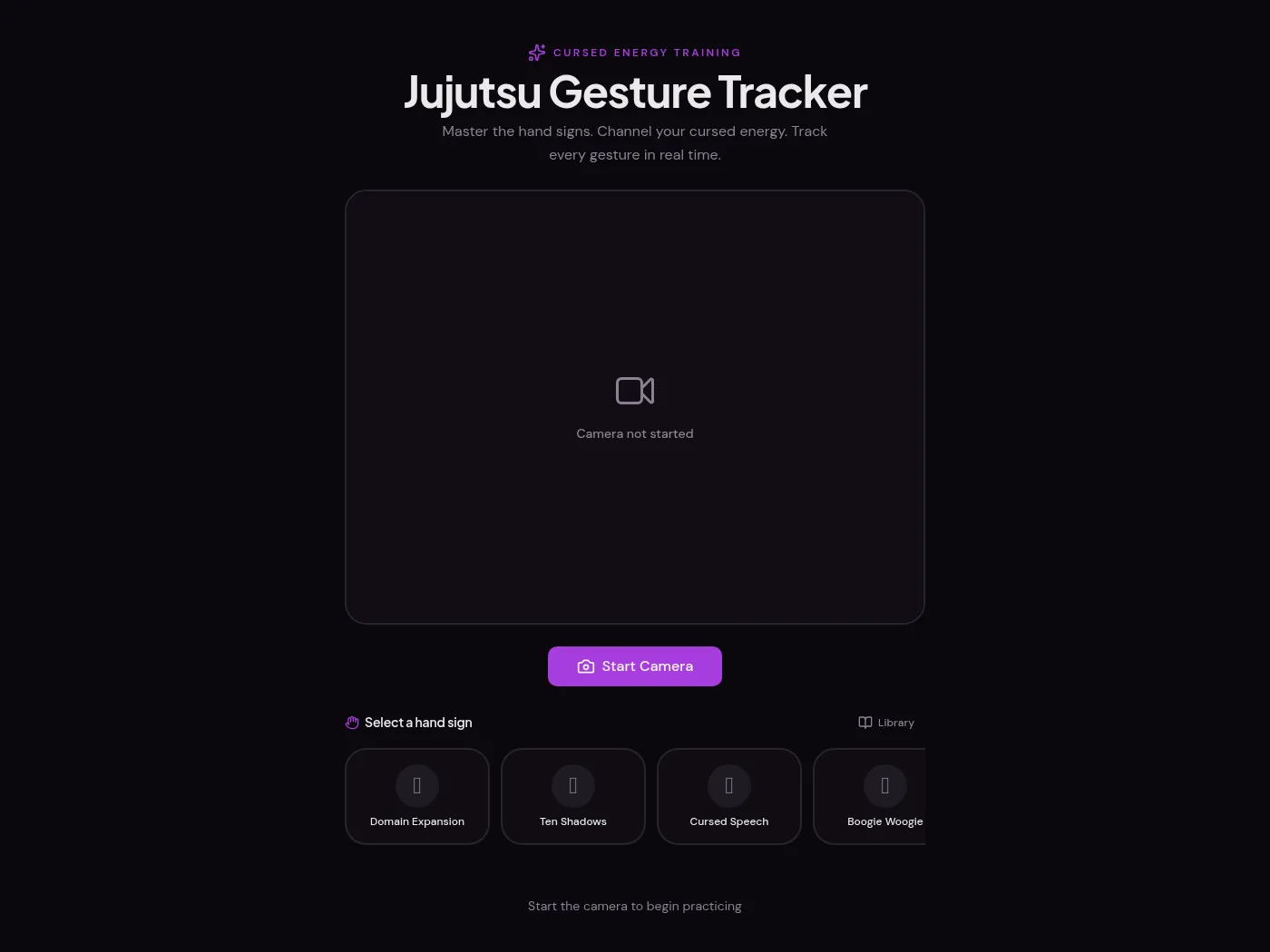 Jujutsu Gesture Tracker