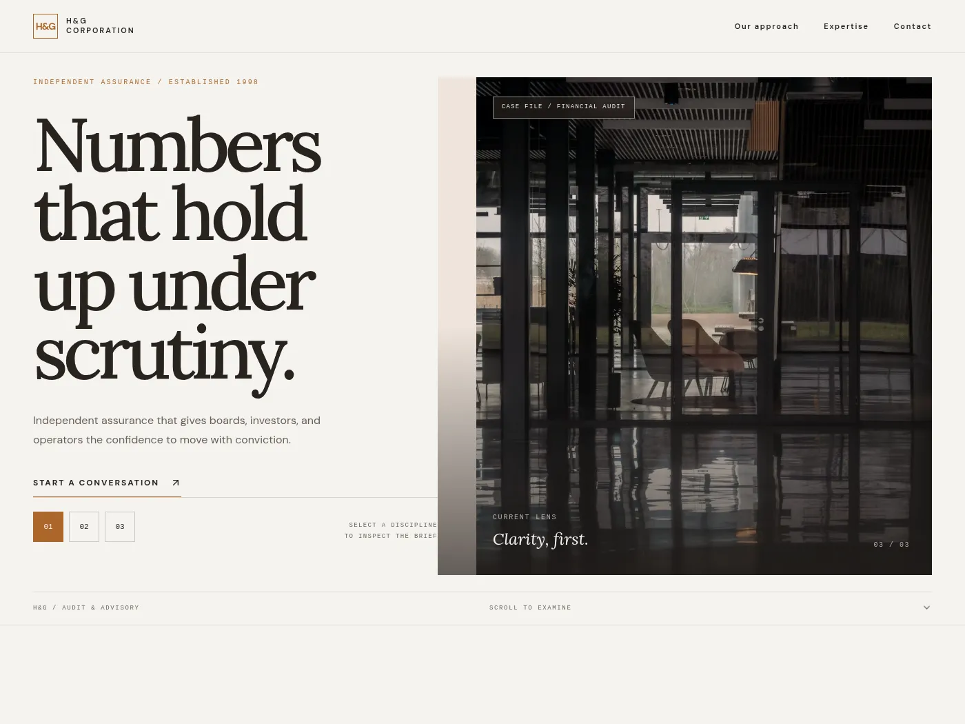 H&G Audit Website