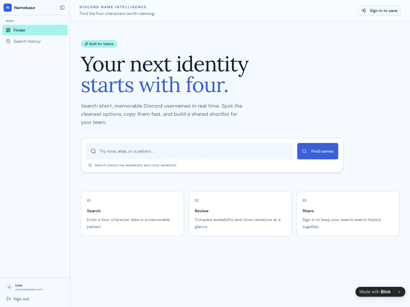 Discord Name Finder