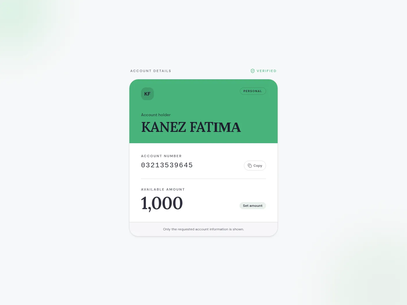 Kanez Fatima Account Viewer
