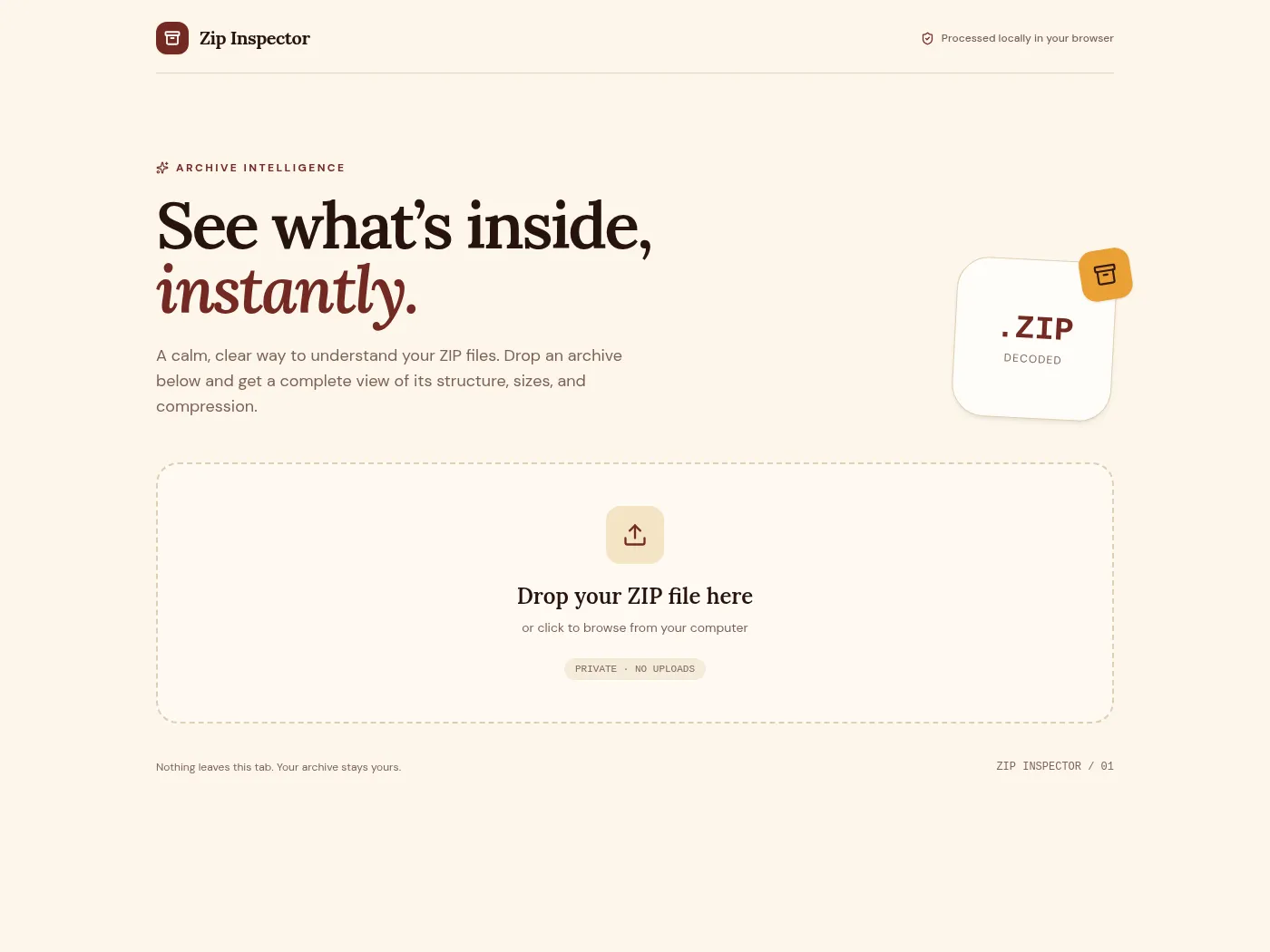 Zip Inspector