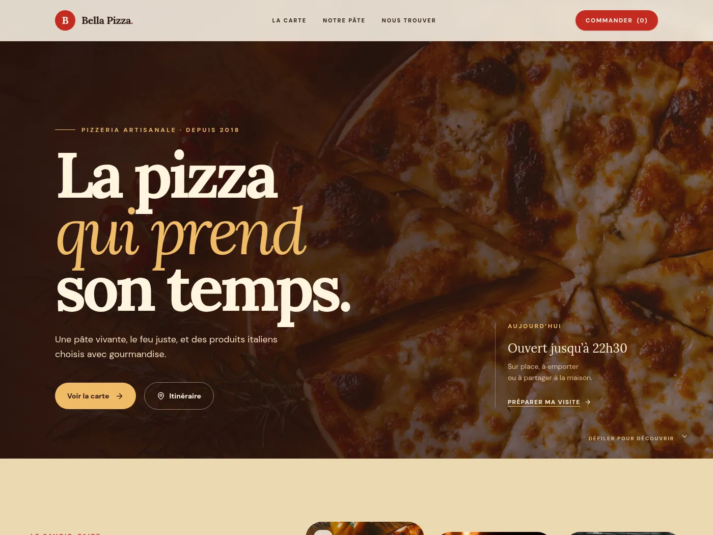Bella Pizza Website