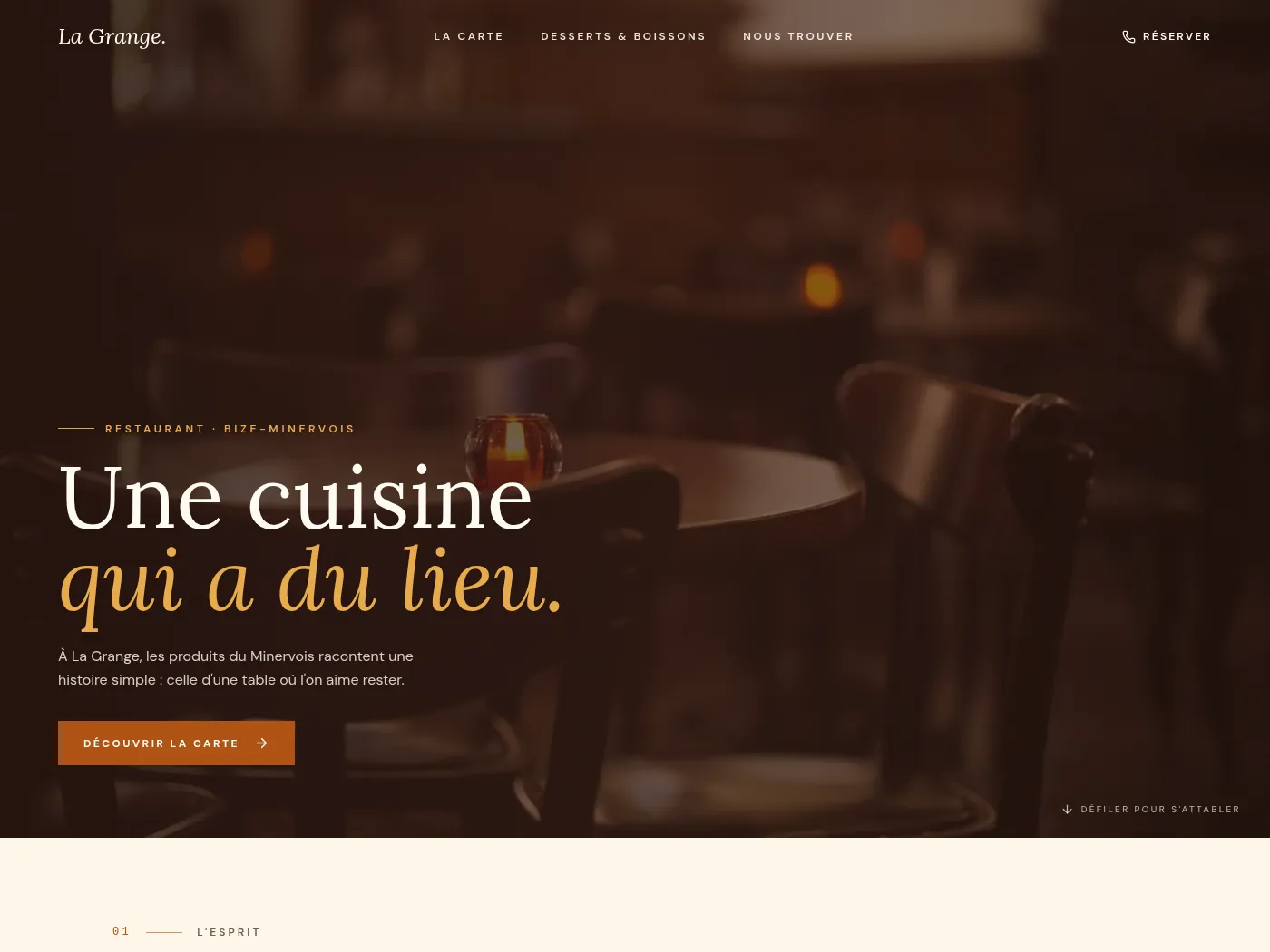 Délices Gourmands Menu Refresh