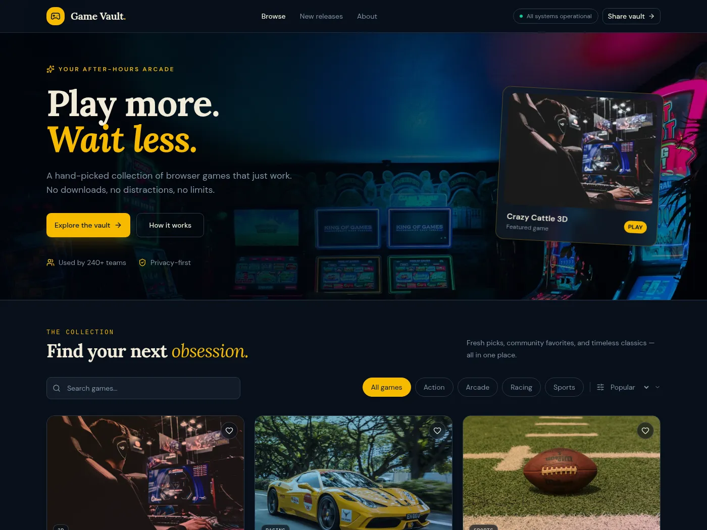 Unblocked Game Vault