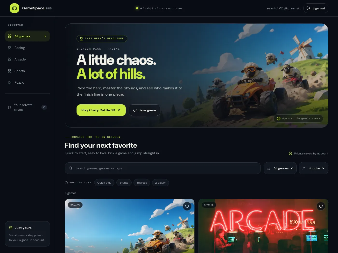 GameSpace Hub