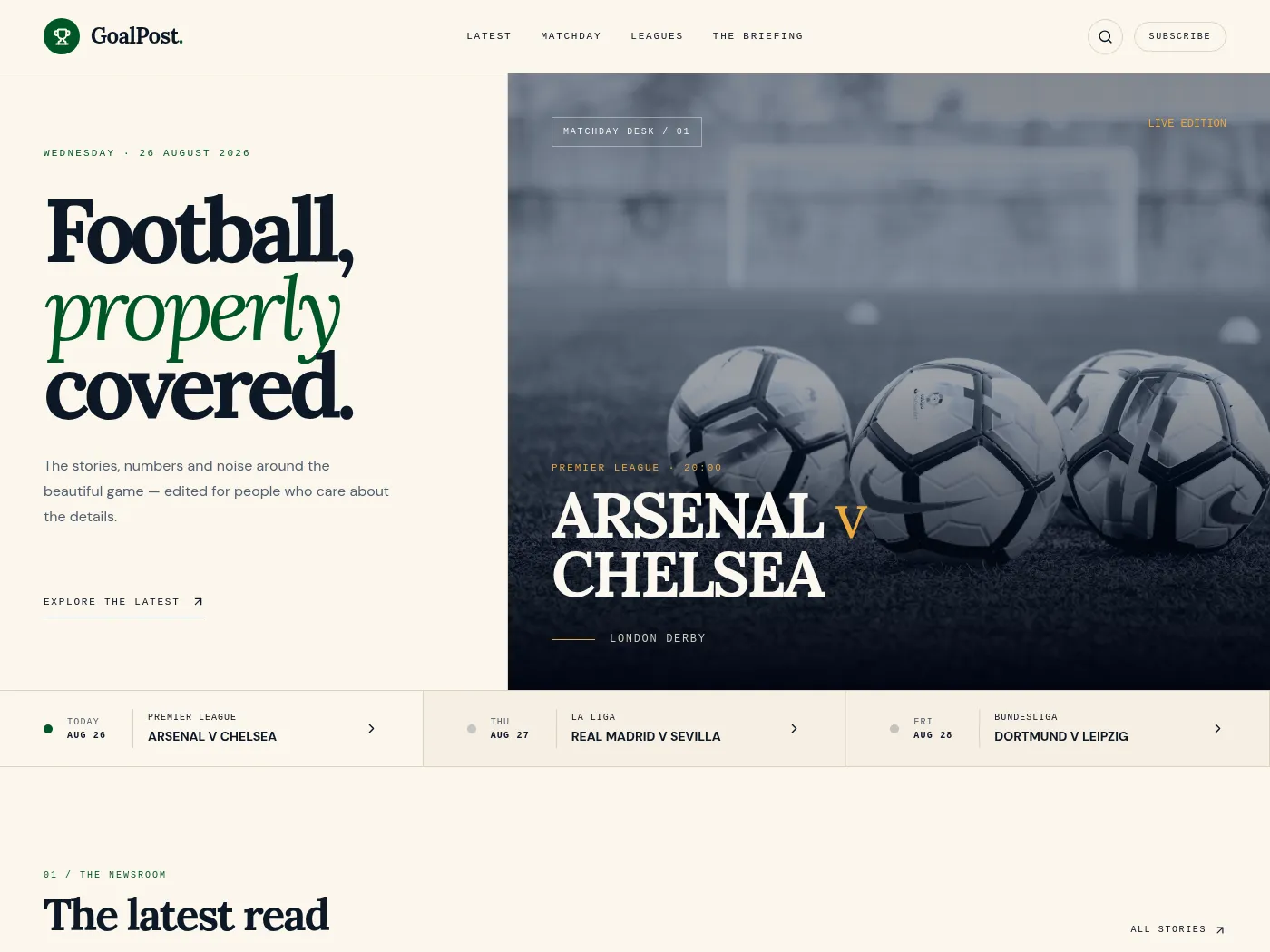 GoalPost Football Hub