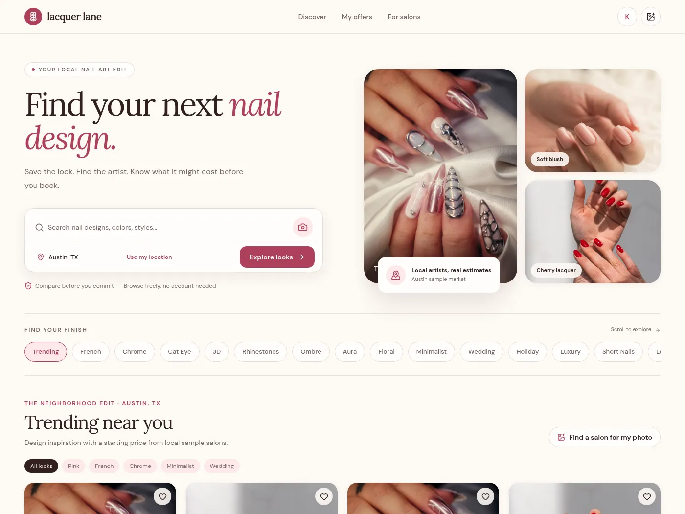 NailDesign Marketplace App