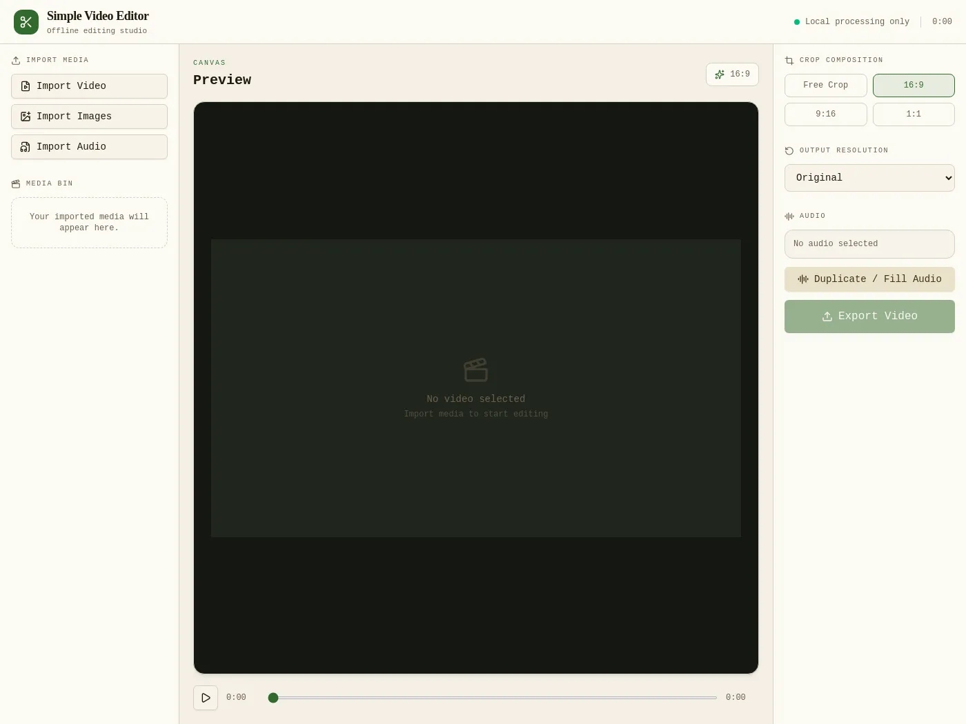 Simple Video Editor