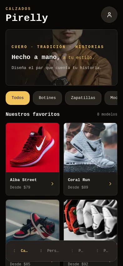 Calzados Pirelly App