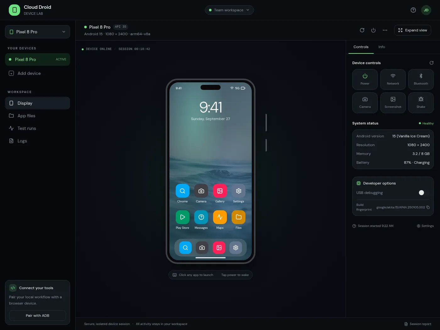 Cloud Droid Emulator