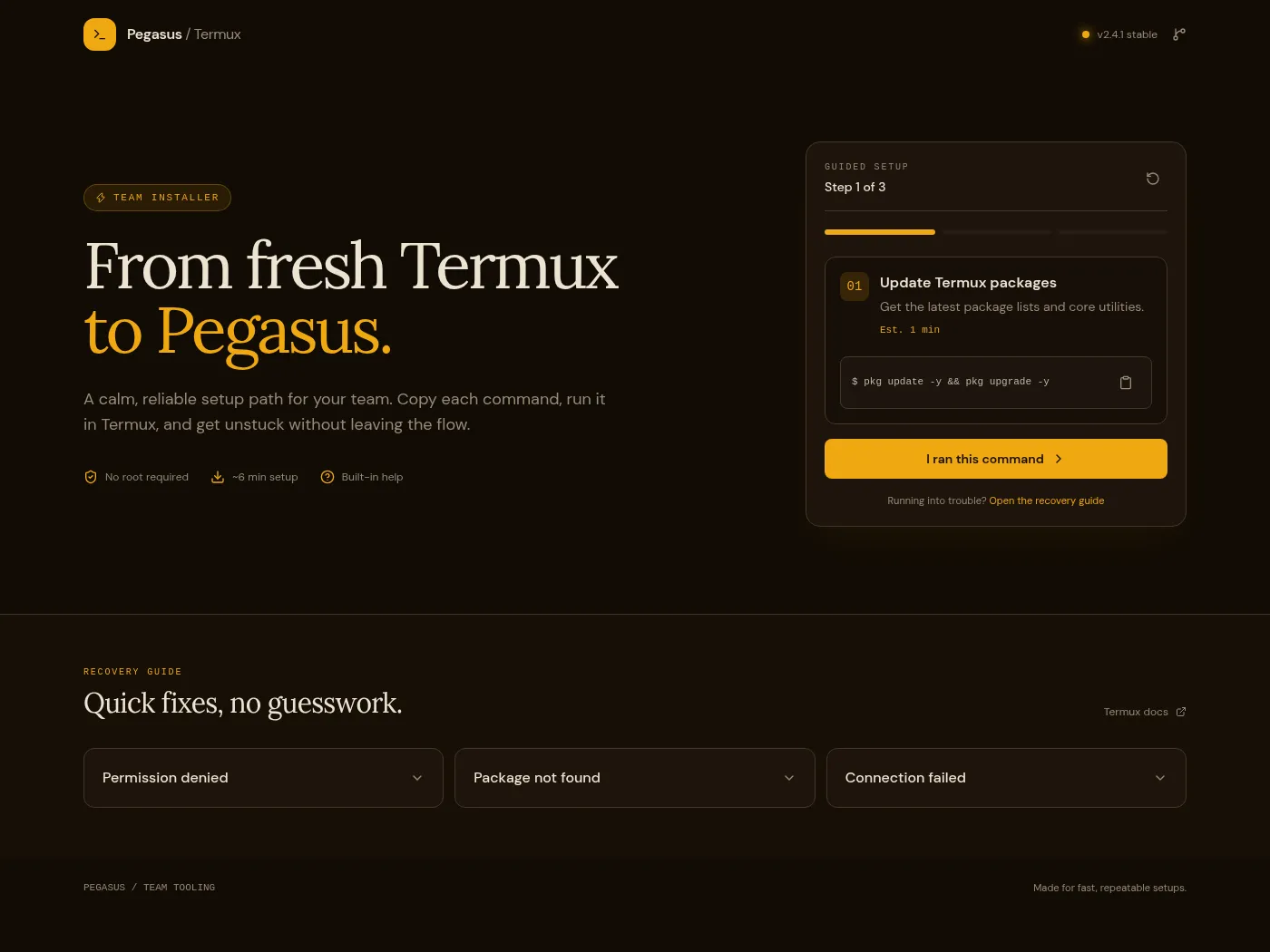 Pegasus Termux Installer