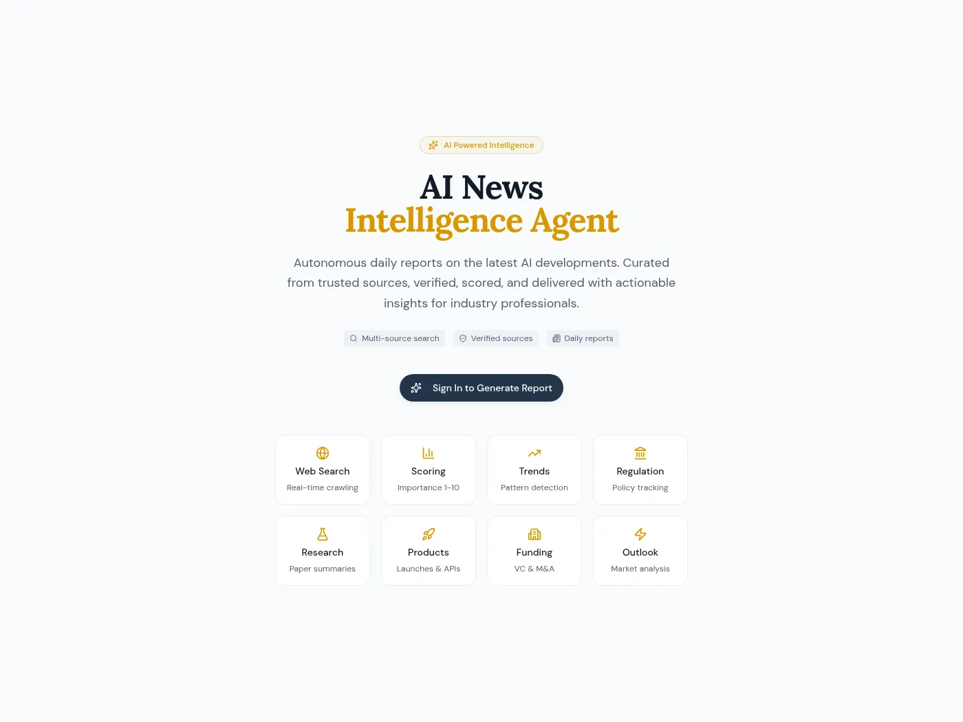 AI News Intelligence Agent