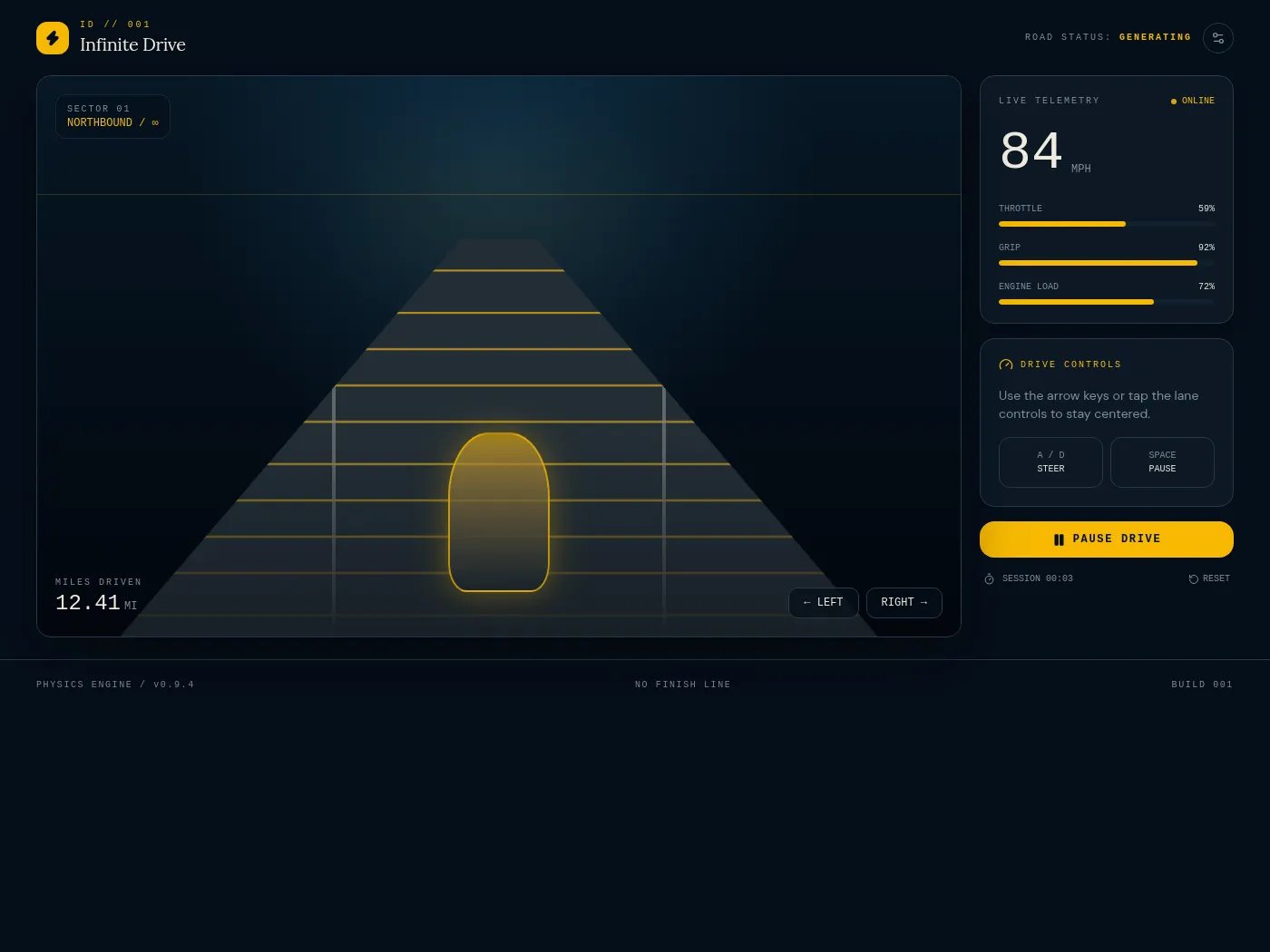 Infinite Drive Simulator