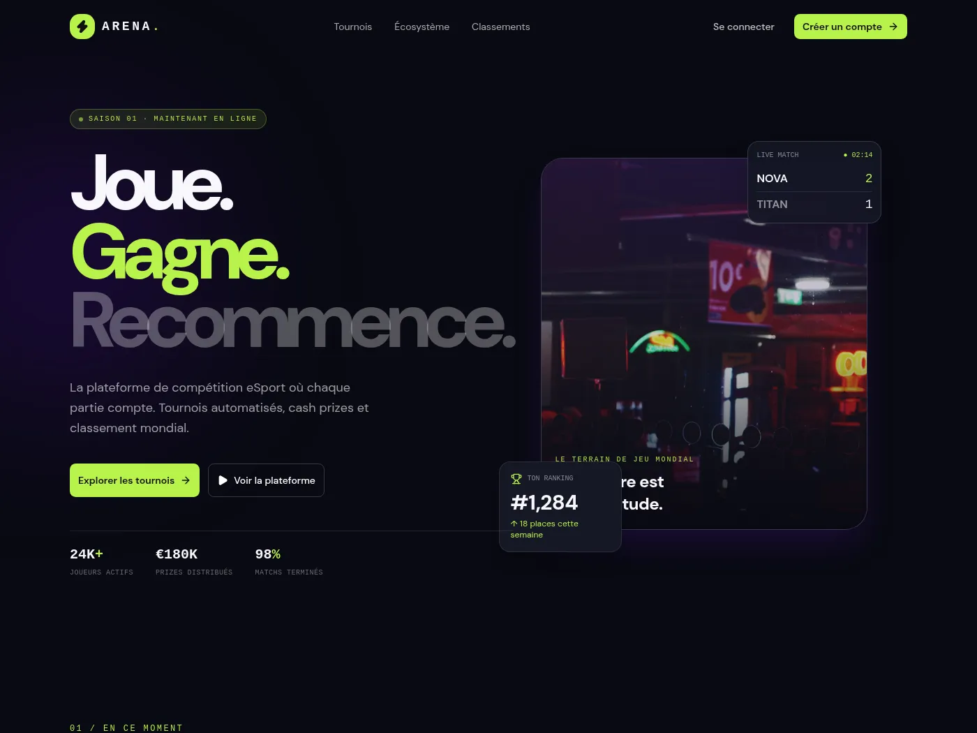 eSports Arena SaaS