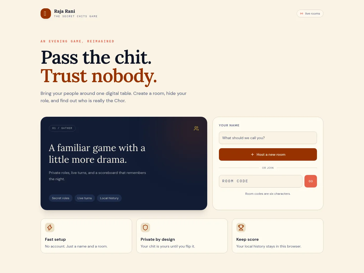 Raja Rani Multiplayer