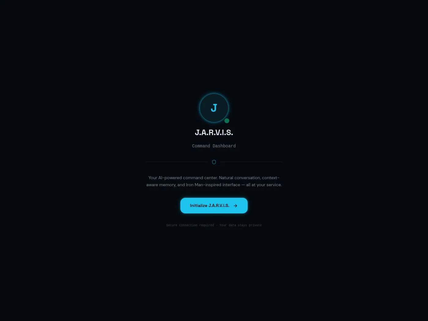 JARVIS Command Dashboard