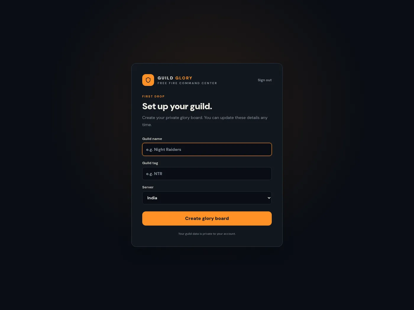 Guild Glory Bot Hub