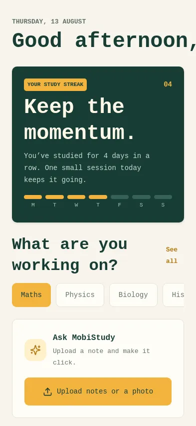 MobiStudy AI Tutor