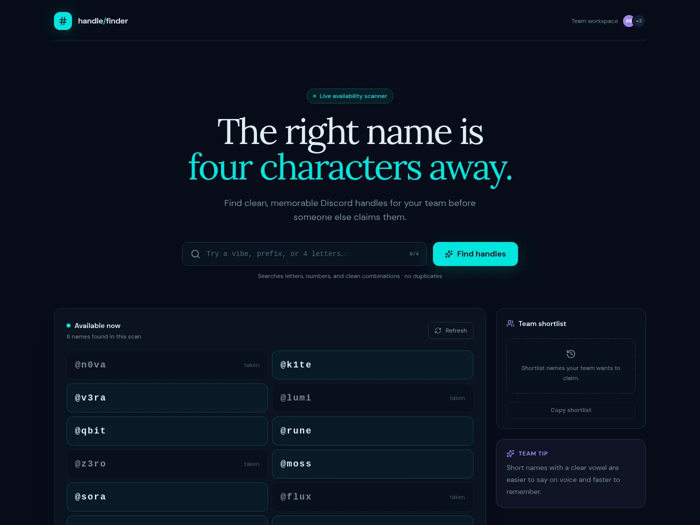 Discord Handle Finder