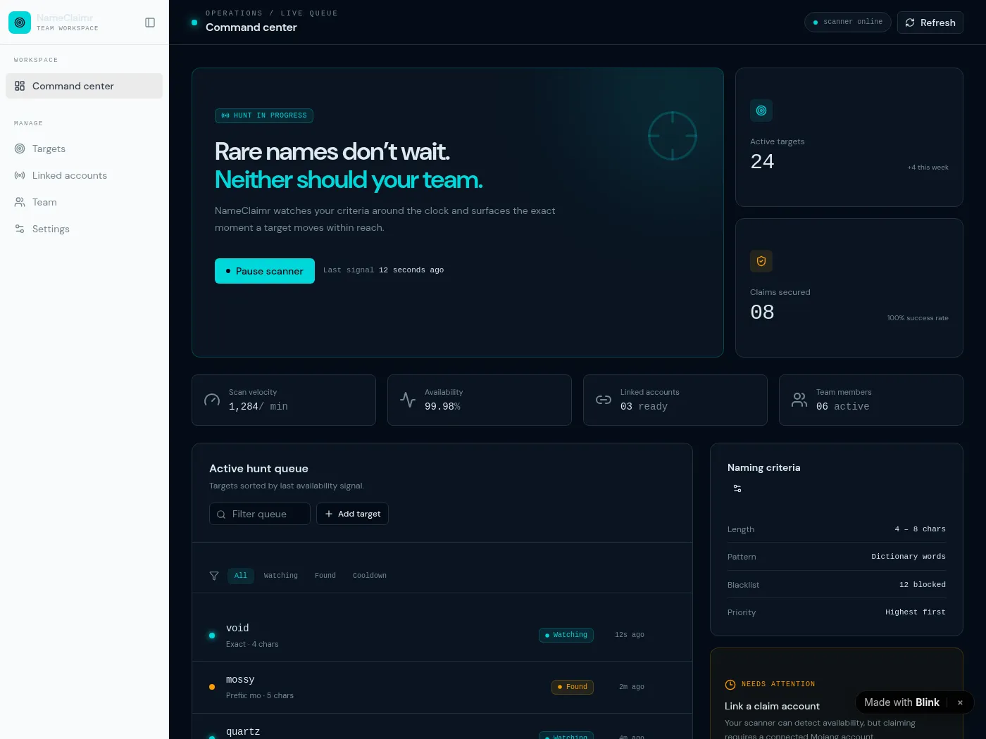NameClaimr